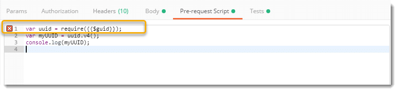 How to generate dynamic GUID in Postman Request?